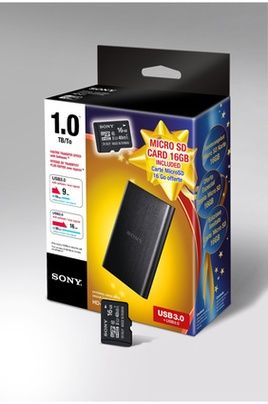 Disque dur externe Sony BUNDLE 1TO + MICRO SD 16GB - Sony - Pickture